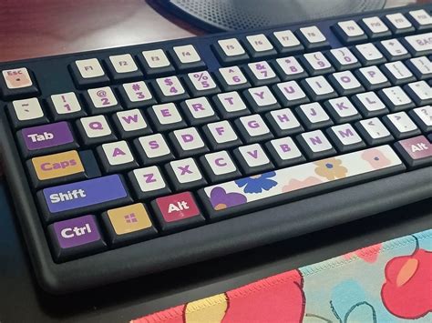 Mechanical Keyboard Sticker Pc Vinyl Decals Skin Desktop Keyboard Sticker Pastoral Mario Etsy