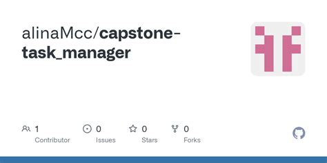Github Alinamcc Capstone Task Manager