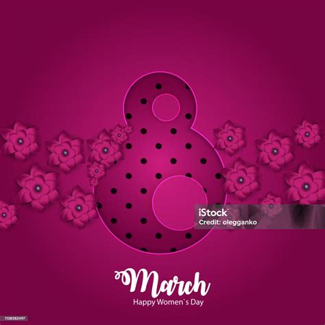 포스터 국제 행복 한 여성의 날 8 3 월 꽃 인사말 카드 벡터 일러스트 0명에 대한 스톡 벡터 아트 및 기타 이미지 0명 결혼식 계절 Istock