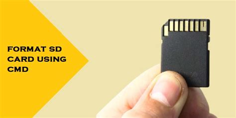 Format SD Card Using CMD A Comprehensive Guide