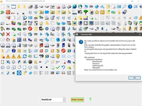 Extract Icons From Exe Dll And Draw Directly On Vfp Form Visual Foxpro Codes