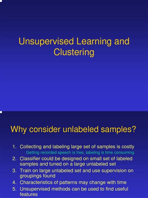Unsupervised Learning And Clustering Pdf Cluster Analysis Algorithms