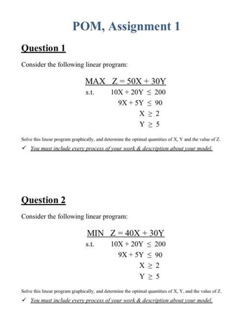 solved pom assignment 1 question 1 consider the following
