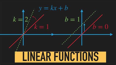 Linear Functions Its Parameters The Graph And The Equation Youtube