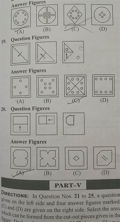 Answer Figures A B Question FiguresAnswer Figures A B C D