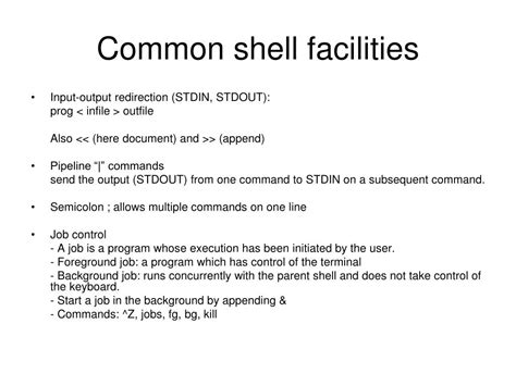 Ppt Unix Shells Powerpoint Presentation Free Download Id6782241