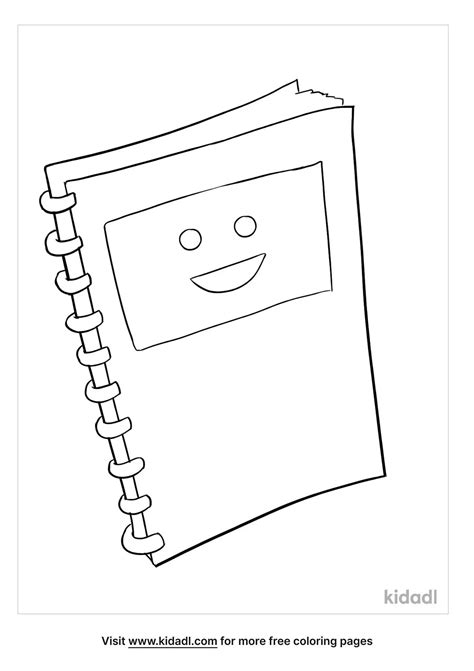 Notebook Paper Coloring Page Coloring Pages