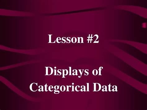 PPT Analyzing Categorical Data Displays For Medication Impact On Diastolic Blood Pressure