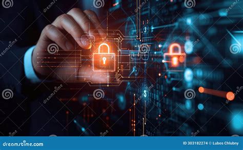 Cyber Security Concept Cyber Security Stock Illustration Illustration Of Cyber Protect