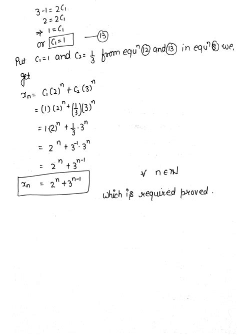 Solved Example 4 Let Be A Sequence Given By The Following Recursion Course Hero