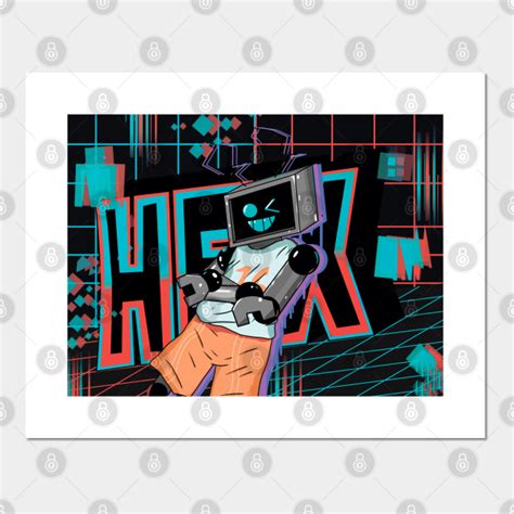 Fnf Hex Neon Artwork Fnf Hex Posters And Art Prints Teepublic