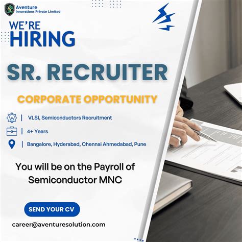 Hiring Vlsi Semiconductor Mnc Bangalore Hyderabad Chennai Aventure Innovations Private