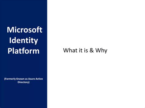 Simplify User Application Authentication Using Microsoft Identity Platform Pptx