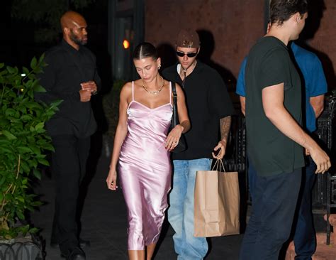 Hailey Bieber Wears Pink Slip Dress From Anna October—shop The Look