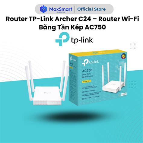 Tp Link Archer C24 Router Ac750 Dual Band Wi Fi Router Shopee Malaysia
