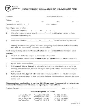 Fmla Request Form Fill And Sign Printable Template Online
