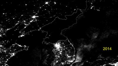 Korean Peninsula At Night Satellite View A Fresh Look At North Korea