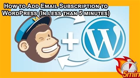 How To Integrate MailChimp With WordPress In 2020 Under 5 Minutes YouTube