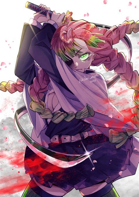 Kanroji Mitsuri Kimetsu No Yaiba Drawn By Dinimarlina Danbooru