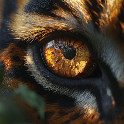 Premium Photo Close Up Of A Cats Eye With A Yellow Iris