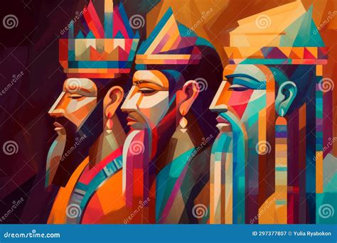 Assyrian People Flag Vector Illustration Isolated Button Of Assyrians