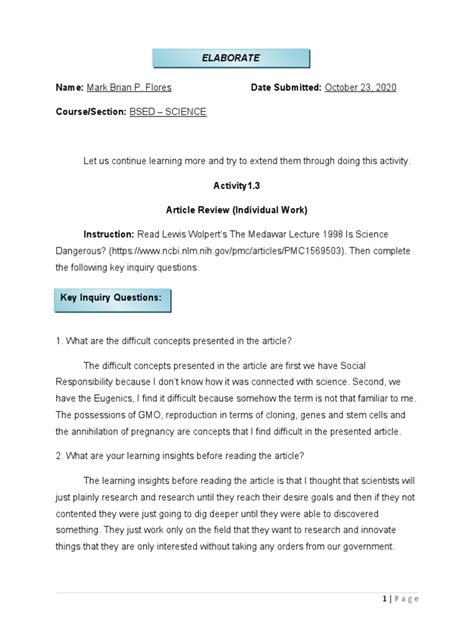 Sts Science Technology And Society Lewis Wolperts The Medawar Lecture 1998 Is Science