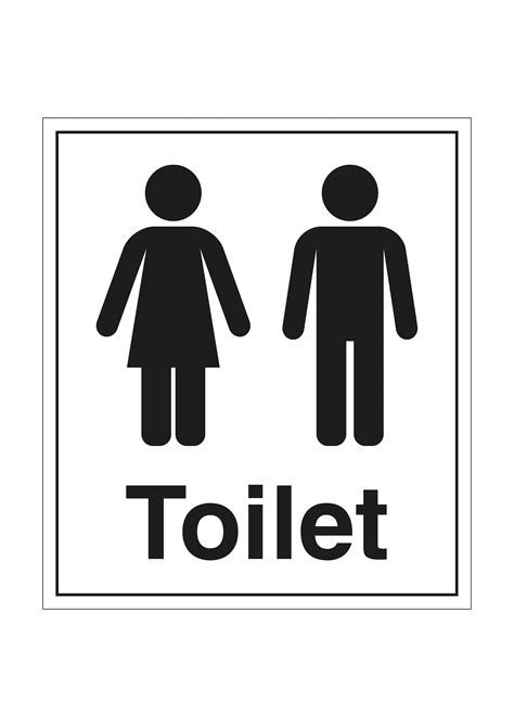 Unisex Toilet Sign First Safety Signs First Safety Signs