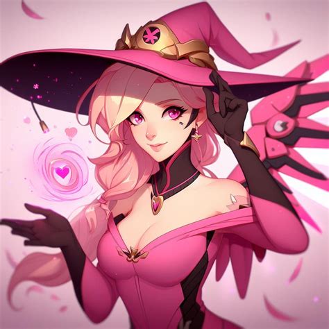 Pink Witch Mercy R Overwatch2