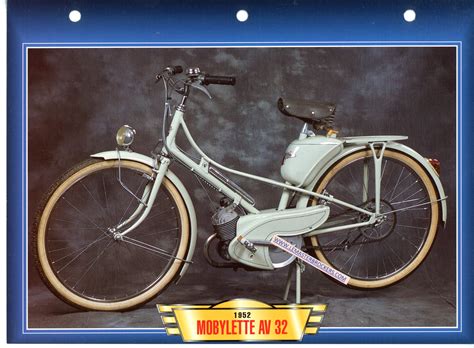 Document Mobylette Av 32 Av32 1952 Fiches Moto