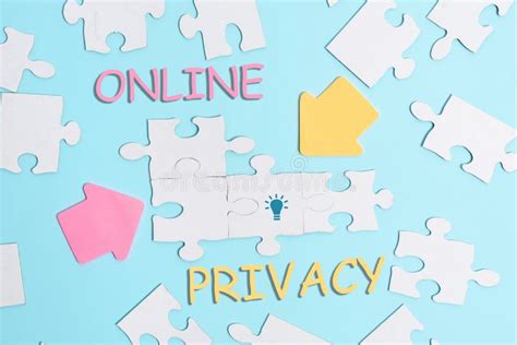 Text Showing Inspiration Online Privacy Word For Security Level Of Personal Data Published Via