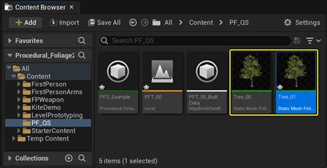 Procedural Foliage Tool In Unreal Engine Unreal Engine 50 Documentation