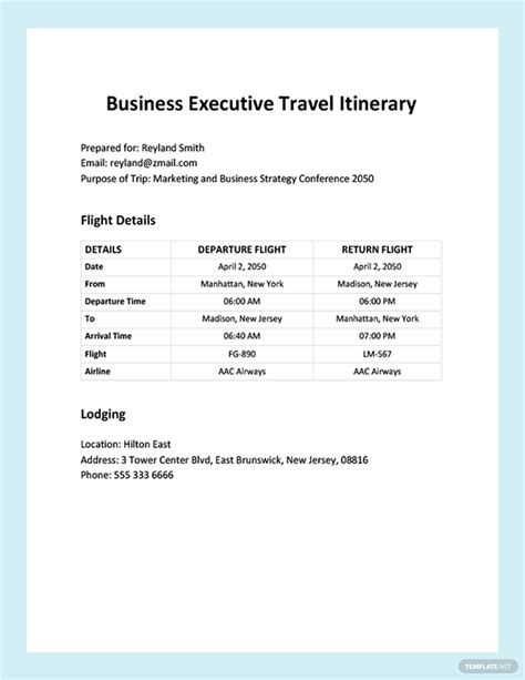 Best Travel Itinerary Template Google Docs Word Template Net Artofit