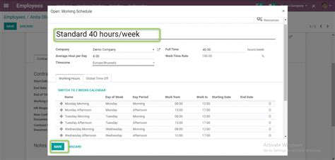 Odoo Employee Contract Management Globalteckz