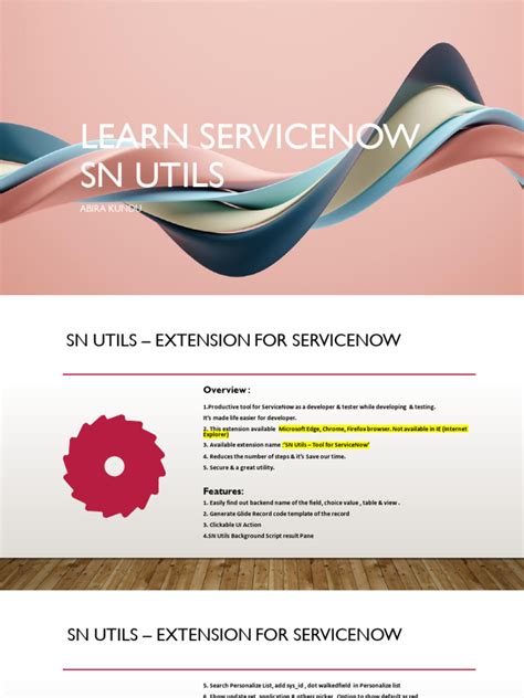 Sn Utils Servicenow Extension Guide Pdf Computers