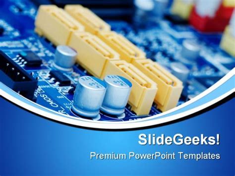 Motherboard Computer PowerPoint Templates And PowerPoint Backgrounds PowerPoint Slide