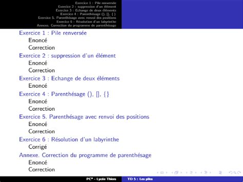 TD Les Piles Files exercices Programmation orientée objets en C