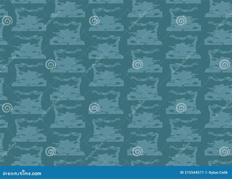 Vector Texture Background Seamless Pattern Hand Drawn Blue Colors