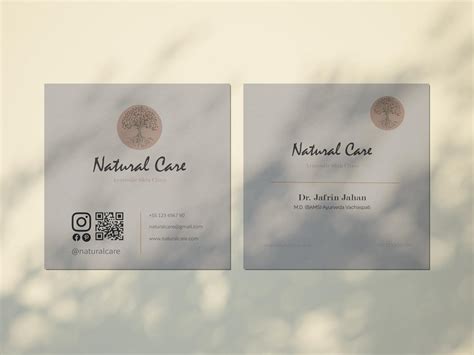 Shahariar Sanjida Hussain On Linkedin Square Business Card Design