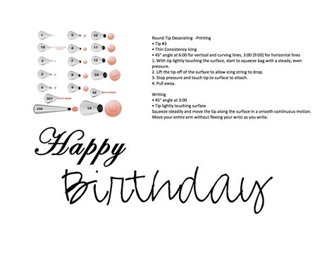 Cake Decorating Practice Sheets At Margaret Rice Blog