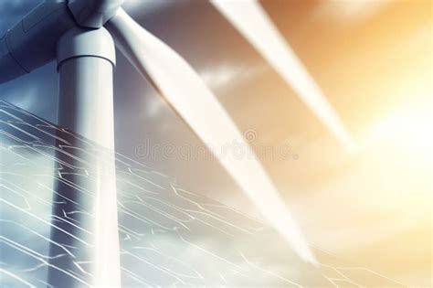 Renewable Energy Concept Generative Ai Stock Illustration Illustration Of Wind Equipment