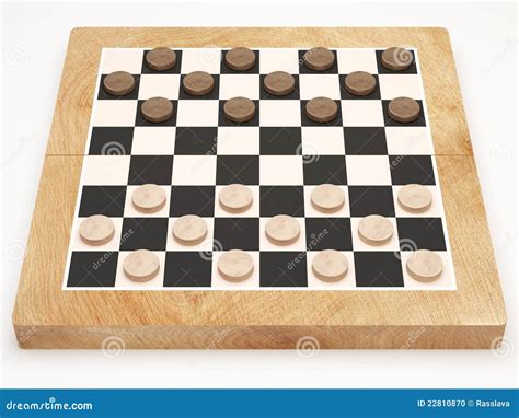 Checkers Game On White Background Stock Illustration Illustration Of