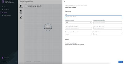 Configuring A Remote Process Group In Cloudera Edge Management