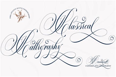 Classical Calligraphy Font Script Fonts By Arttechtom Apr 2024