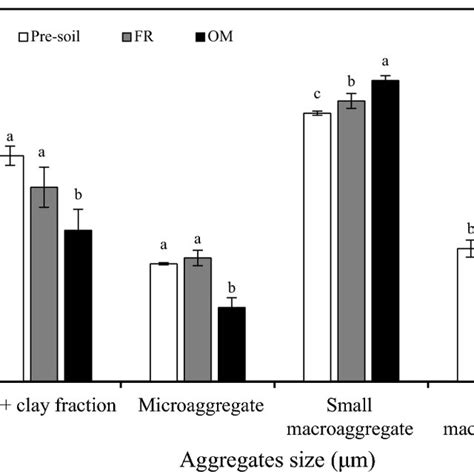 Mass Proportion Of Aggregates In Different Treatments Vertical Bars
