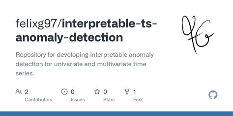 github felixg97 interpretable ts anomaly detection repository for