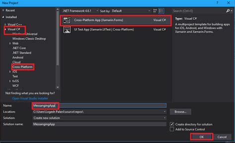 Xamarin Forms Messaging App