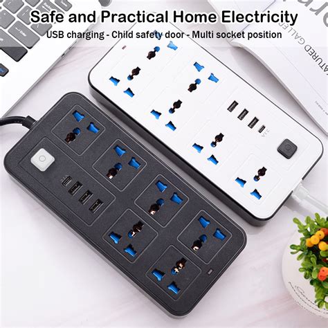 Power Socket Usb Port Conversion Socket Extension Cord Universal Power