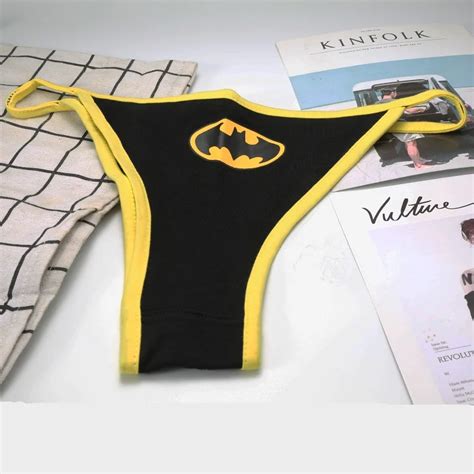 Yollb сексуальное женское нижнее белье с супергероями Бэтменом капитаном Суперменом трусики