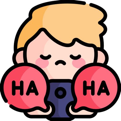 Icono De Risa Kawaii Lineal Color