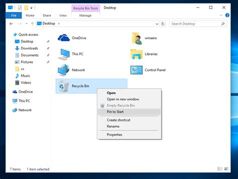 How To Pin Recycle Bin To Quick Access In Windows 10